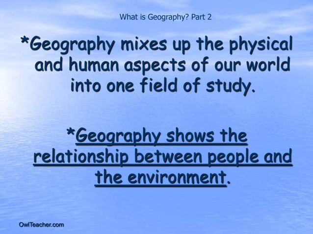 Geography Introduction | PPT