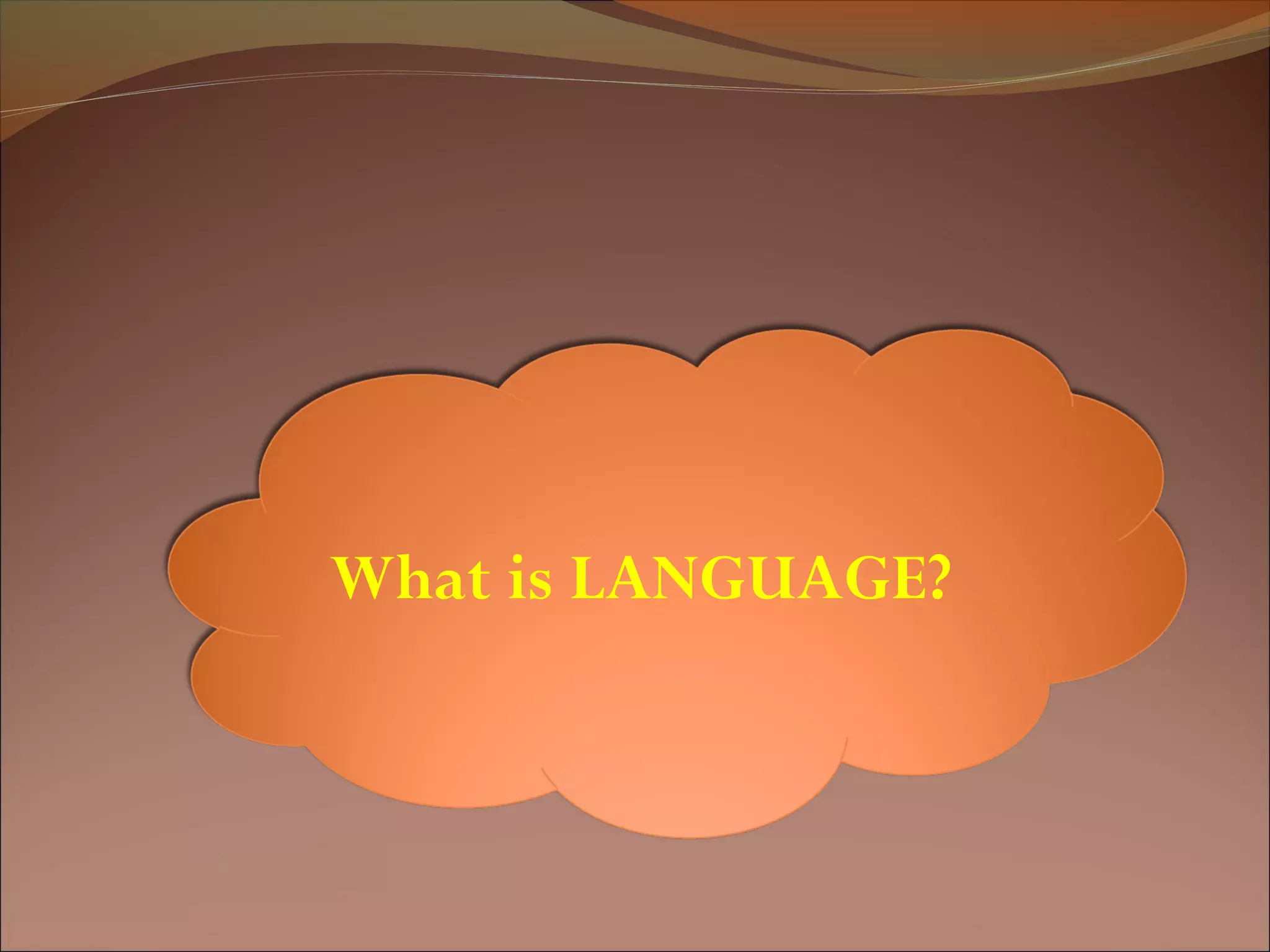 The origin of language | PPT