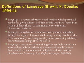 The origin of language | PPT
