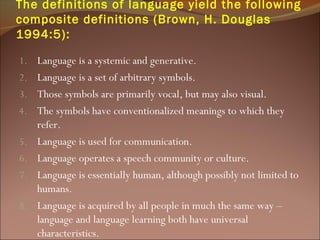 The origin of language | PPT