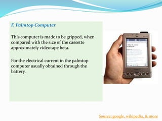 Meeting 1 types of computers ppt | PPTX
