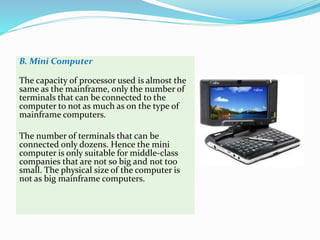Meeting 1 types of computers ppt | PPTX