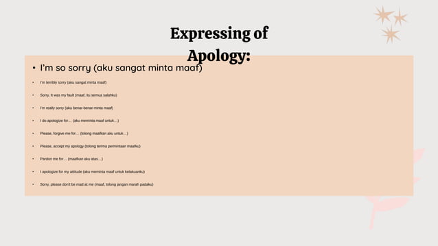 Expressing of Gratitude and Apologizing | PPTX