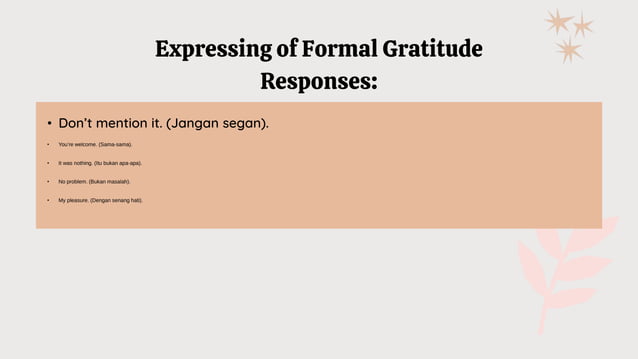 Expressing of Gratitude and Apologizing | PPTX
