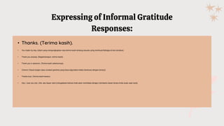 Expressing of Gratitude and Apologizing | PPTX