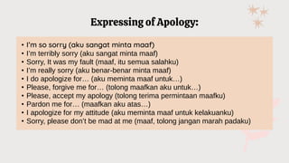 Expressing of Gratitude and Apologizing | PPT