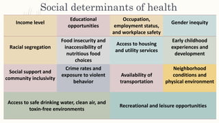 Social Epidemiology: Social determinants of health | PPTX