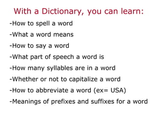 Using Dictionary Thesaurus: Simple Way Learning English for Begginer | PPT