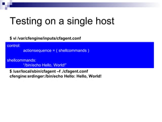 Configuration Management with Cfengine | PPT | Free Download