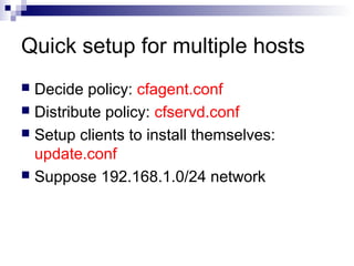 Configuration Management with Cfengine | PPT | Free Download