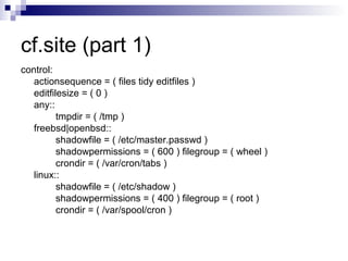 Configuration Management with Cfengine | PPT | Free Download