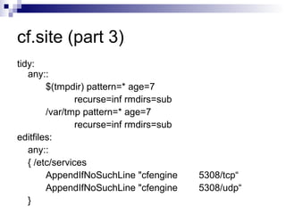 Configuration Management with Cfengine | PPT | Free Download