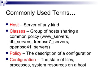 Configuration Management with Cfengine | PPT | Free Download
