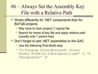 8 Tips & Tricks for Better BizTalk Programming | PPT | Computer Networking | Computing
