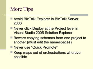 8 Tips & Tricks for Better BizTalk Programming | PPT | Computer Networking | Computing