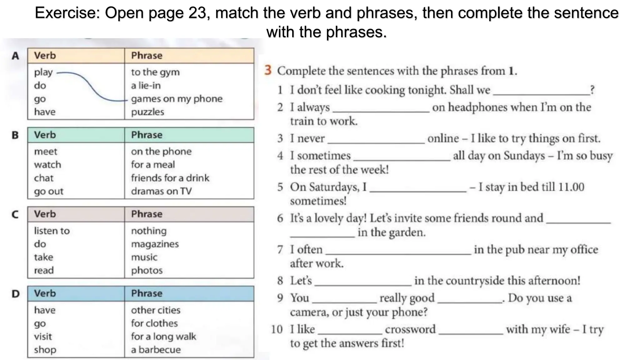Have & have got, phrasal verb, & linking words | PPT