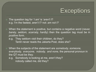 Structure Question tag | PPTX