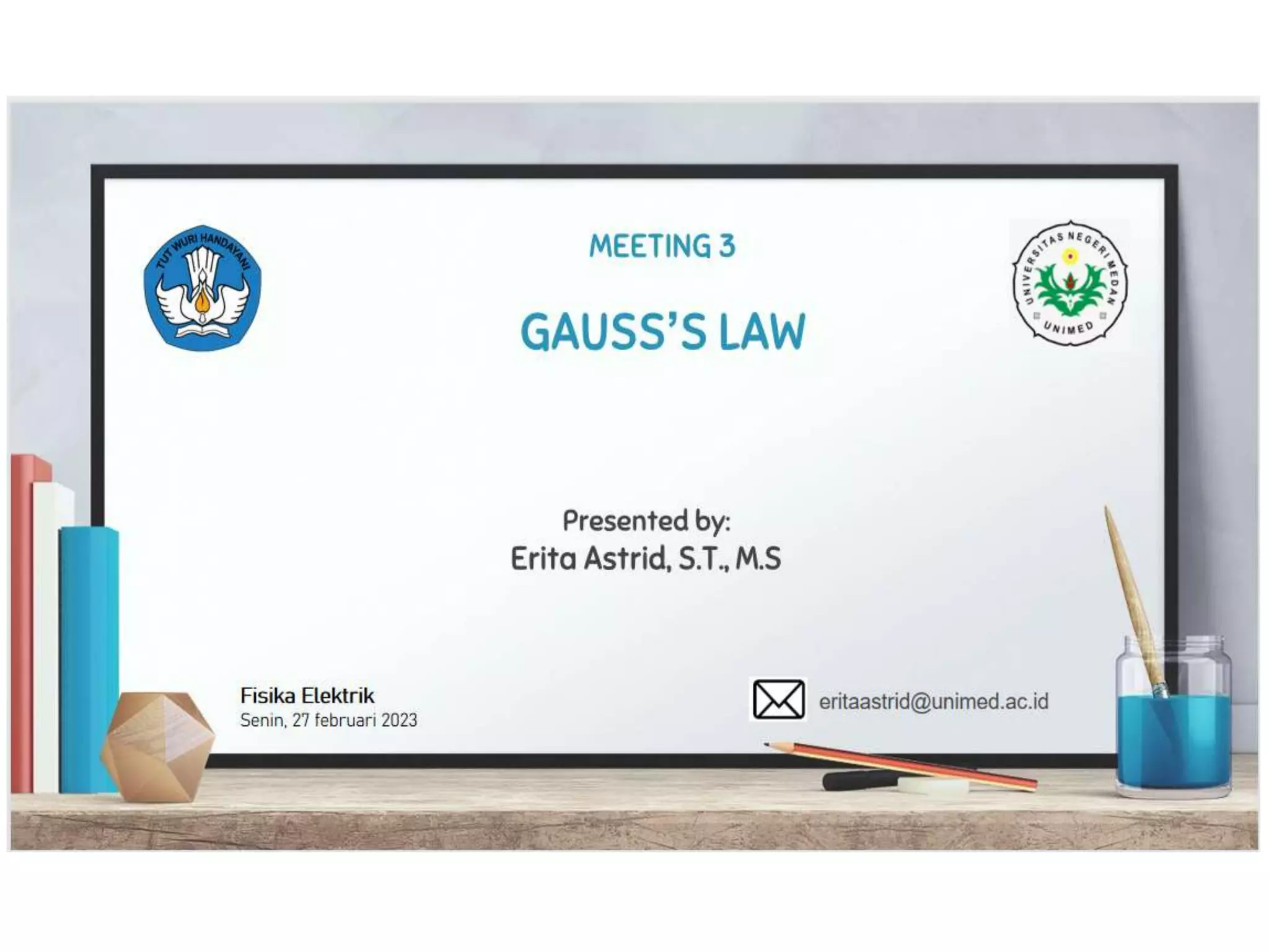 Meeting 3. Gauss's Law.pptx | Physics | Science