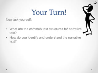 Identifying and Understanding Narrative text | PPTX