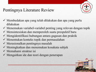 Literature Review | PPTX