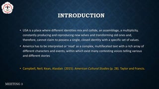 New Beginning: American Culture and Identity | PPTX