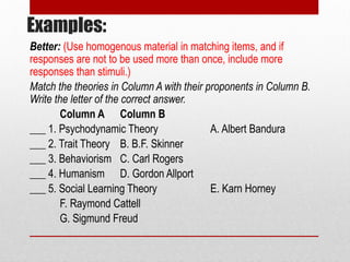 Meeting 3 - The Principles Techniques of Constructing Test #2 - MTT, SC ...