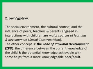 Theories of children learning development | PPT