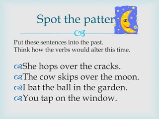 The using of regular and irregular verbs | PPT