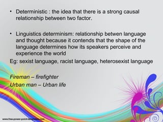 Meeting 4 language attitude | PPT