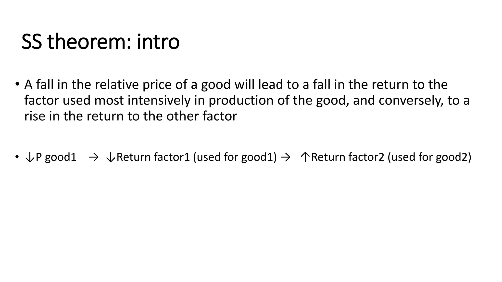 Meeting 4 - Stolper - Samuelson theorem (International Economics) | PPTX