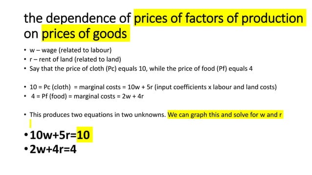 Meeting 4 - Stolper - Samuelson theorem (International Economics) | PPTX