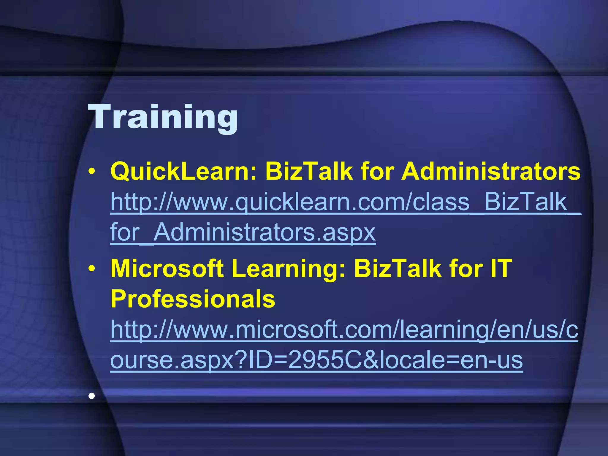 Top 10 BizTalk Admin Tips | PPTX