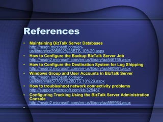 Top 10 BizTalk Admin Tips | PPT