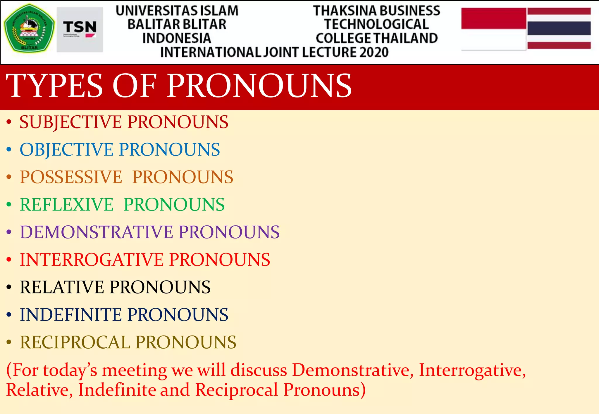PRONOUNS | PPTX