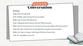 greetings and leave taking in english conversation | PDF