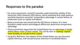 Meeting 5 - Leontief Paradox (International Economics) | PPTX