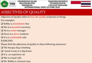 ADJECTIVES | PPTX