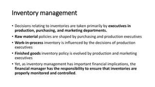 Meeting 6 - Inventory Management (Financial Management) | PPTX