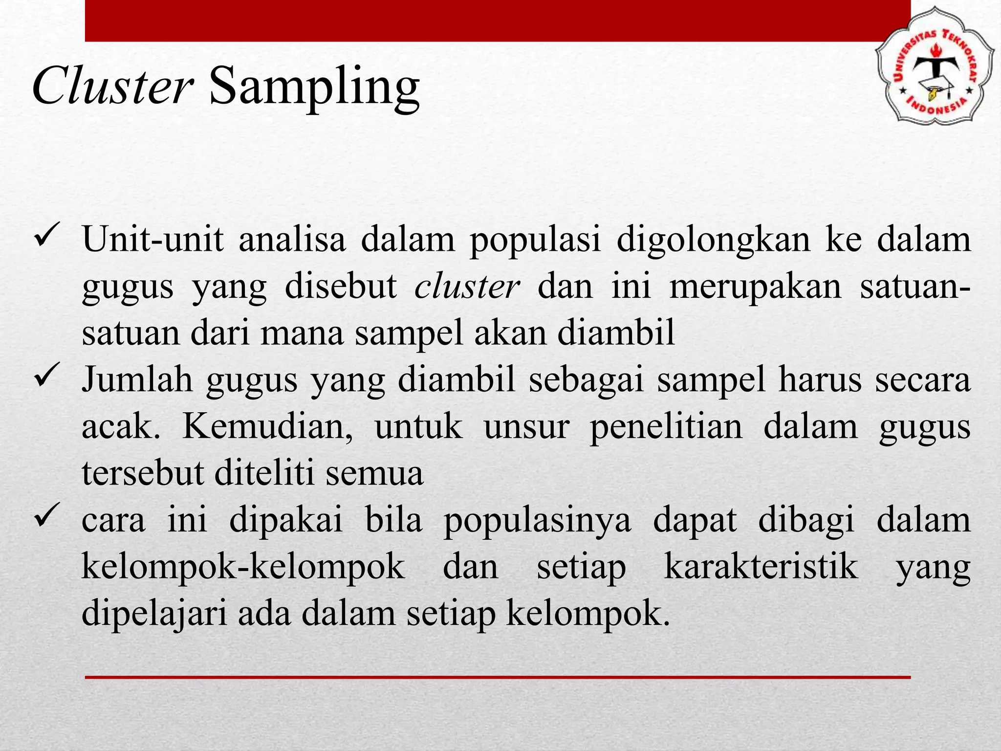 Teknik Sampling | PPT