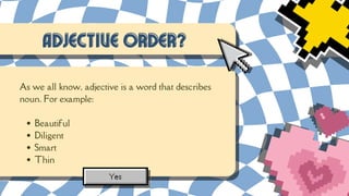 ENGLISH FOR TEENS: ADJECTIVE ORDER PART 1.pdf