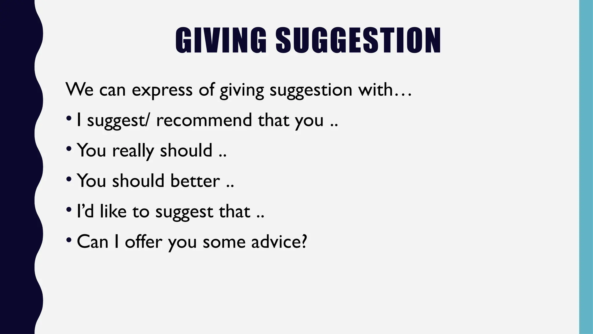 Meeting 7.pptx expression of suggestion english conversation | PPTX