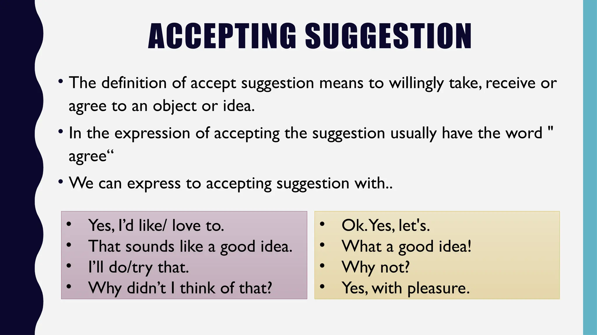 Meeting 7.pptx expression of suggestion english conversation | PPTX