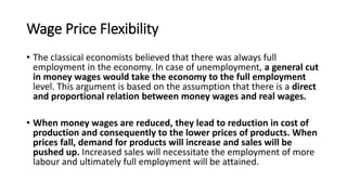 Meeting 7 - Classic Model of Unemployment (Macroeconomics) | PPTX
