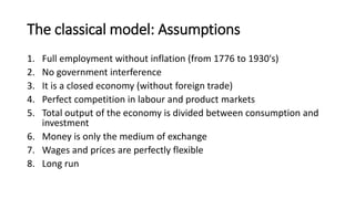 Meeting 7 - Classic Model of Unemployment (Macroeconomics) | PPTX