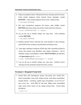 Meeting7 working with bash shell - a-modul | PDF