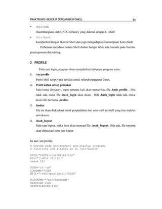 Meeting7 working with bash shell - a-modul | PDF
