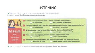 Interchange 4th edition summary unit 6pptx | PPTX