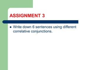 part of speech - a material of Conjunctions | PPT
