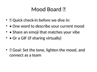 Mood Board to describe your current mood | PPTX
