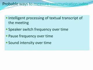 Meeting analytics | PPTX